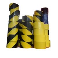 China Traffic Printed BOPP Tape Roll Black and Yellow Warning Tape for sale