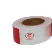 China Printed Red And White Warning Tape BOPP Marking And Warning Tape for sale
