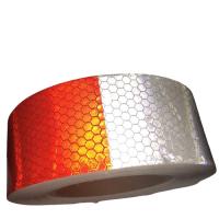 China Orange White Red Reflective Traffic Tape BOPP Temporary Road Marking Tape for sale