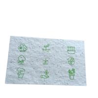 China Biodegradable Flower Seed Embedded Paper Recycled Plantable Wildflower Seed Paper for sale