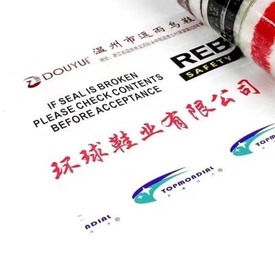 China Logo Printed Clear BOPP Packaging Tape 36 - 65 Micron Thickness for sale