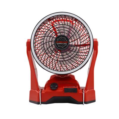 China 28W Cordless Rechargeable Work Fan With Adjustable Tilt For Job Sites for sale