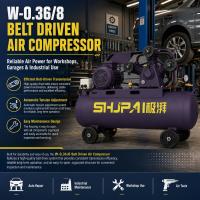 China W-0.36/8 Belt Driven Air Compressor 3.0kW 380V 0.36m³/min 0.8MPa 90L Industrial Workshop Air Compressor for sale