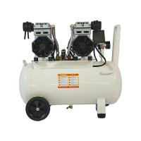China 1960W Twin Motor 40L 8 bar Silent Oil Free Air Compressor 1400 RPM, 220V for sale