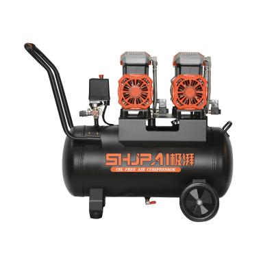 China 2900W 50L 276 L/min Twin Pump Oil Free Air Compressor SP-50S for sale