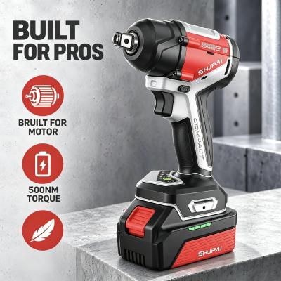 China Wholesale Brushless Impact Wrench 500N.m 20V 1/2in Factory Direct China for sale