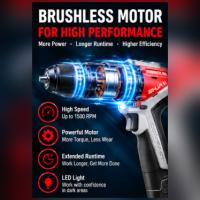 China 16.8V Cordless Drill Machine 10mm Keyless Chuck 2 Speed With 2 Batteries Carry Case for sale