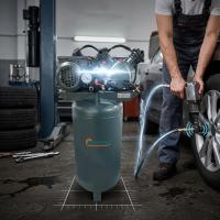 China Spray Painting Air Compressor 8 Bar 100L Vertical Tank 1.5KW Belt Driven 170 L/min for sale