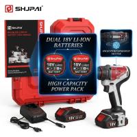 China 16V Brushless Drill Driver 60N.M Torque 0.84kg Cordless Screwdriver Kit With 2 Batteries Hard Case for sale