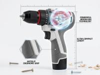 China 16V Brushless Drill Driver 60N.M Torque 0.84kg Cordless Screwdriver Kit With 2 Batteries Hard Case for sale