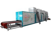China Flat Conveyor Paper Pulp Molding Dryer Line 1.2-2.4m Width 2-10 Ton Capacity with CE TUV SGS Certification for sale