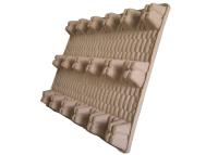 China Eco-Friendly Waste Paper Pulp Pallet 1200x1000mm Single Faced Design with 2500kg Load Capacity for sale
