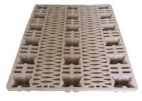 China Eco-Friendly Waste Paper Pulp Pallet 1200x1000mm Single Faced Design with 2500kg Load Capacity for sale