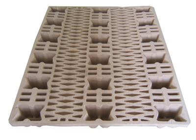 China Eco-Friendly Waste Paper Pulp Pallet 1200x1000mm Single Faced Design with 2500kg Load Capacity for sale
