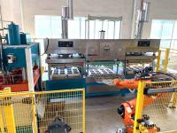 China 220V 450kg/Hour Automatic Fiber Molding Machine for Biodegradable Tableware with 1100×800mm Mold Plate for sale