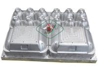 China Aluminium 6 Cavities Egg Box Clam Shell Mould with High Precision CNC Processing and 15-25 Day Delivery for sale