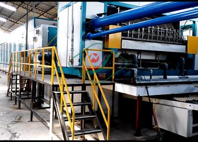 China Pulp Molding Rotary Egg Tray / Fruit Tray Forming Equipment with 6 Layers Dryer for sale