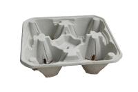China 4 Cavities Aluminum Cup Carrier Pulp Molding Tooling with CNC Precision & 15-25 Day Delivery for sale