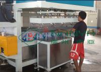 China Recycling Paper Double Roller Egg Carton / Egg Tray Pulp Moulded Machine 1 Year Warranty for sale