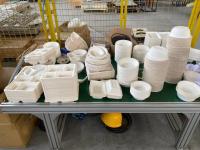 China 300Kg/H Biodegradable Pulp Molding Tableware Equipment with 40 Ton Pressure for Bagasse & Bamboo Products for sale