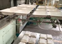 China Semi-Automatic Sugarcane Bagasse Tableware Pulp Molding Machine with Robot Arm - 900×600mm to 1100×800mm Mould Size, 20-40 Ton Pressure for sale