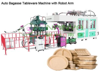 China Automatic Robot Arm Tableware Making Machine 400kg/h Capacity 1300x1100mm Vacuum Suction System for sale