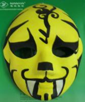 China Unbleached Recycled Paper Carnival Mask - Bagasse/Bamboo Pulp Material, 2000 MOQ, DIY Painting Surface for sale