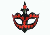 China Paper Pulp Molded Carnival Mask NYM0605 - Biodegradable DIY Party Mask with 2000pcs MOQ and Custom Design Options for sale