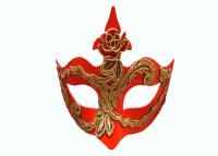 China Paper Pulp Molded Carnival Mask NYM0605 - Biodegradable DIY Party Mask with 2000pcs MOQ and Custom Design Options for sale