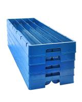 China High Intensity HQ PP Plsatic Core Tray  , High Dencity Drill Core Trays Black for sale
