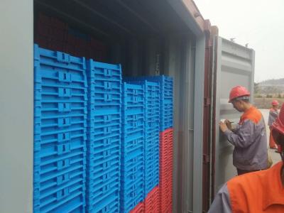 China High Strength Blue Core Tray Racking With Four Channels 1070×385×70mm for sale