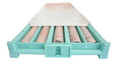 China Light Green Plastic Core Tray With Recycled Plastic Material High Strength for sale