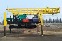 China Rotary Steel Crawler Chassis Water Drilling Rig With 5m Per Piece Drill Rod for sale