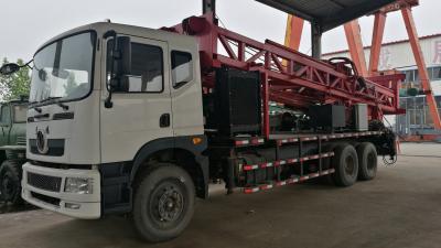 China High Speed Truck Mounted Drilling Machine , Geotechnical Drilling Equipment Red for sale