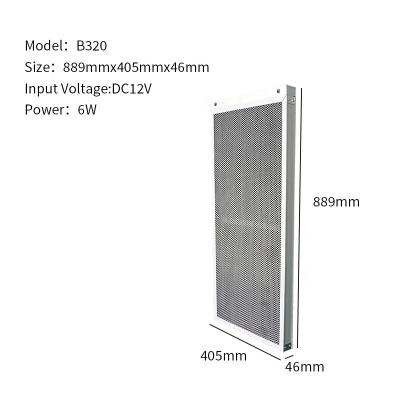 China Electric Powered 12V Eelectrostatic Air Filter AIR B320 For Commercial Air Cleaning for sale