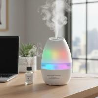 China Indoor Oxygen Humidifying Aroma Ultrasonic Humidifier Featuring 7 Colorful Lights Enhancing Air Moisture and Ambiance in Workspaces for sale