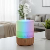 China English Ultrasonic Air Humidifier Featuring Timing 1H 3H 6H CONT and 7 Colorful Lights Suitable for Bedroom Living Room for sale