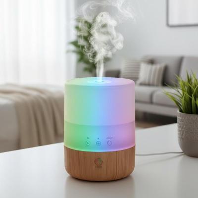 China English Ultrasonic Air Humidifier Featuring Timing 1H 3H 6H CONT and 7 Colorful Lights Suitable for Bedroom Living Room for sale