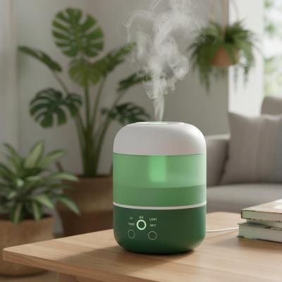 China Green Air Ultrasonic Humidifier Featuring Timing 1H 3H 6H CONT Suitable for Continuous in Various Indoor Environments for sale