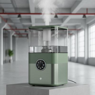 China Green Ultrasonic Air Humidifier Featuring Timing 1H 3H 6H CONT Designed for Business and Industrial Applications for sale