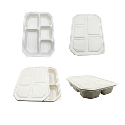 China PLA Sheet For Thermoforming Compartment Polylactic Acid Sheet Food Container PLA Plastic Film Lunch Box for sale