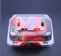 China Clear APET Plastic Sheet Clamshell Fruit Use Disposable Containers for sale
