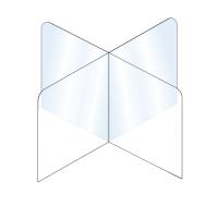 China Isolation Protection Clear PETG Sheet 2mm Table Shield for sale