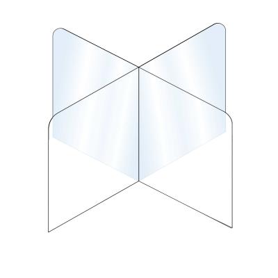 China Isolation Protection Clear PETG Sheet 2mm Table Shield for sale