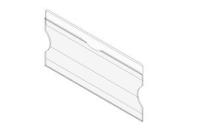 China PETG Thermoform Plastic Sheets Sign PETG Sheet Stock Label Holder Strips For Supermarket Retail Stores Shelves for sale