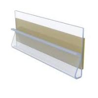 China PETG Thermoform Plastic Sheets Sign PETG Sheet Stock Label Holder Strips For Supermarket Retail Stores Shelves for sale