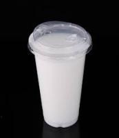 China Polylactic Acid Sheet Cold Bubble Tea Milk Tea Cup PLA With Lid for sale