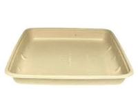 China Biodegradable Plastic Sheet PET PLA Plastic Packaging Heat Resistant Frozen Food Packaging Trays for sale