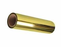 China 0.2mm Gold PET Plastic Sheet Roll Rigid Glossory For Packaging Products for sale