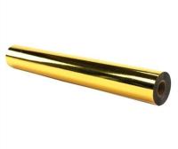 China 0.2mm Gold PET Plastic Sheet Roll Rigid Glossory For Packaging Products for sale